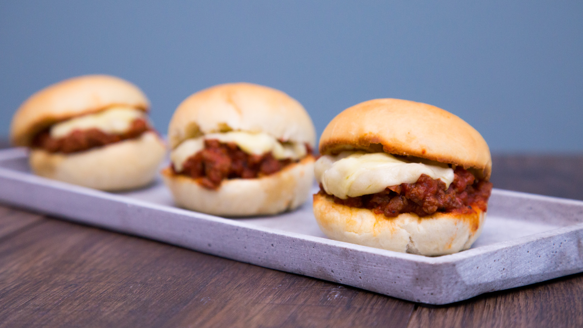 Sloppy Joe Sliders mit Mini Burger Buns